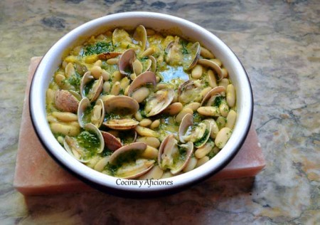 Fabes con almejas, receta asturiana paso a paso. - Cocina y Aficiones