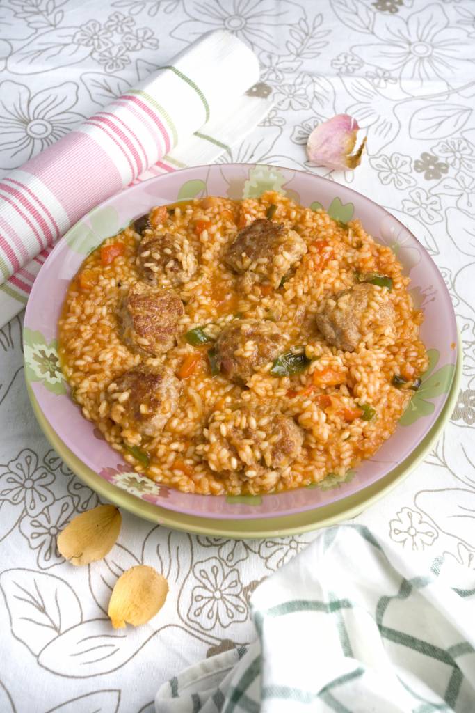 Arroz meloso con filetes rusos, receta | Cocina y Aficiones