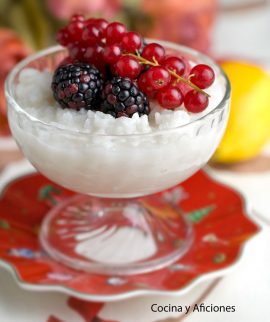Arroz con leche de coco, un postre delicioso y sencillo - Cocina y ...